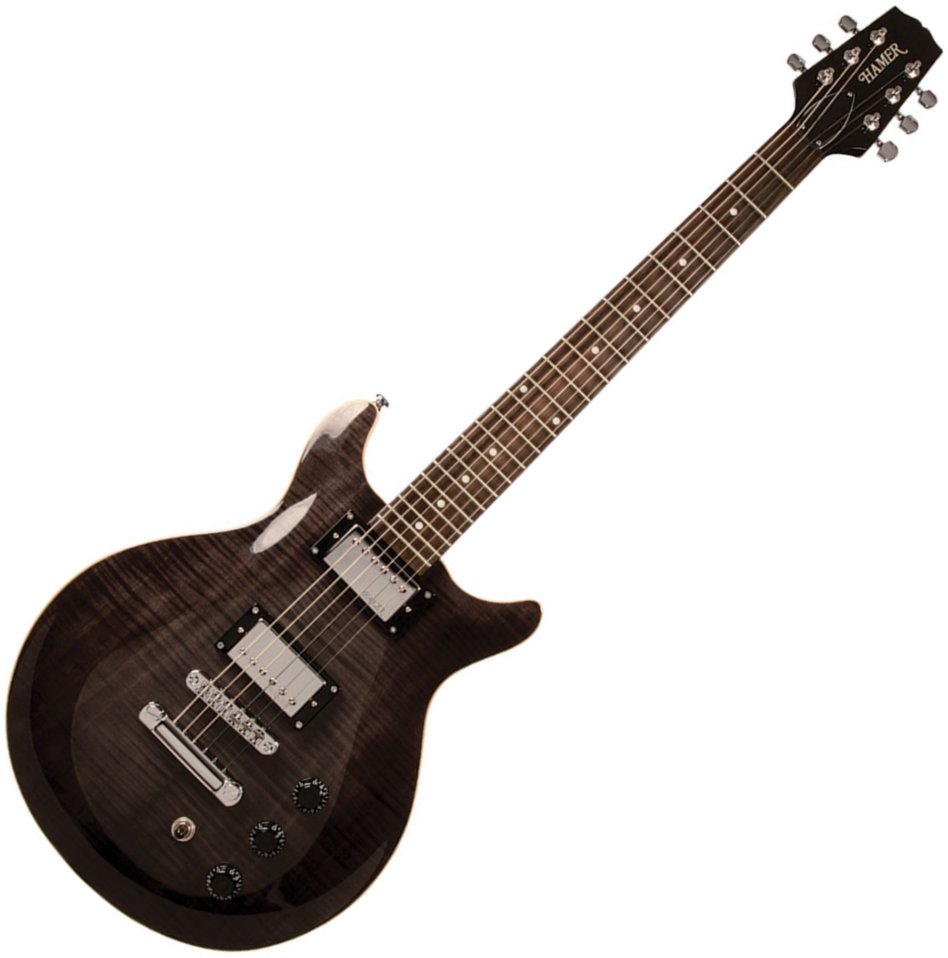Электрогитара Hamer Archtop Transparent Black Gloss: купить в Минске и ...