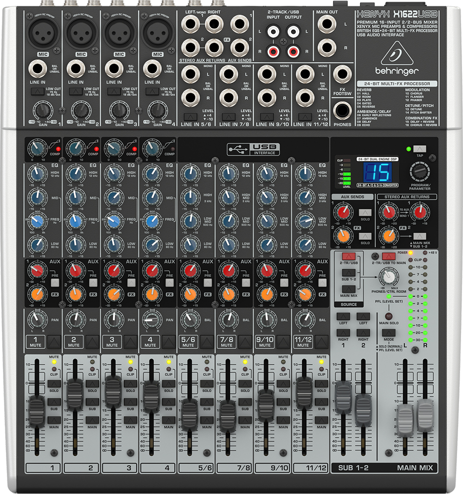 Микшерный пульт Behringer X1622USB: купить в Минске и Беларуси | цены и ...