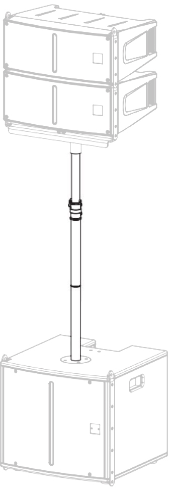 Стойка для акустических систем SVS Audiotechnik CASCADE 206A Pole ...