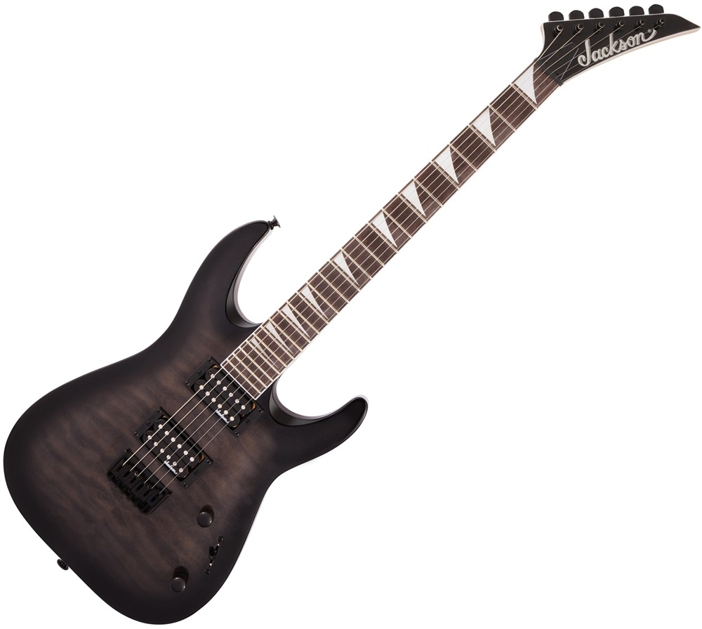 Электрогитара Jackson JS32Q Dinky Arch Top DKA HT AH Transparent Black ...