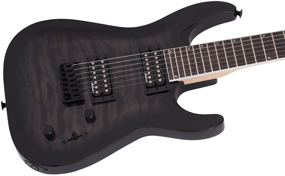 Электрогитара Jackson JS32Q Dinky Arch Top DKA HT AH Transparent Black ...